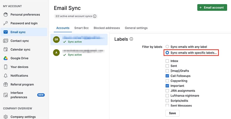 Why are non-Pipedrive contact emails syncing to my Pipedrive inbox? - Knowledge Base | Pipedrive